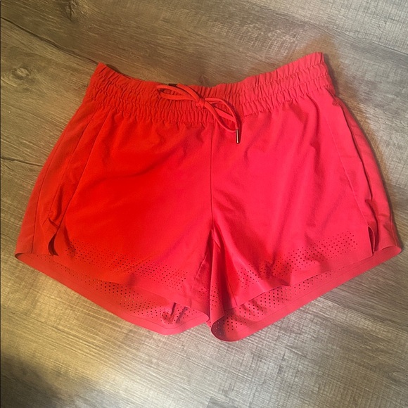 Athleta | Shorts | Athleta Red Athletic Shorts | Poshmark